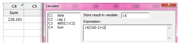 Methods and Formulas: How Are I-MR Chart Control Limits Calculated?